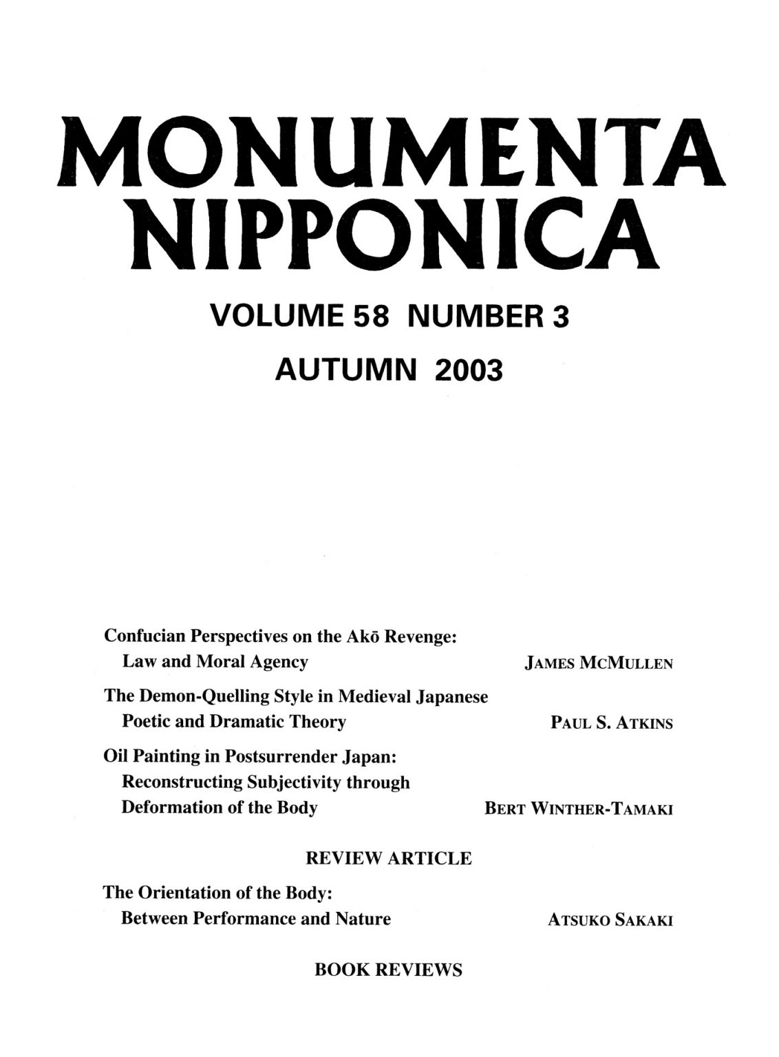 The Demon-Quelling Style in Medieval Japanese Poetic and Dramatic ...